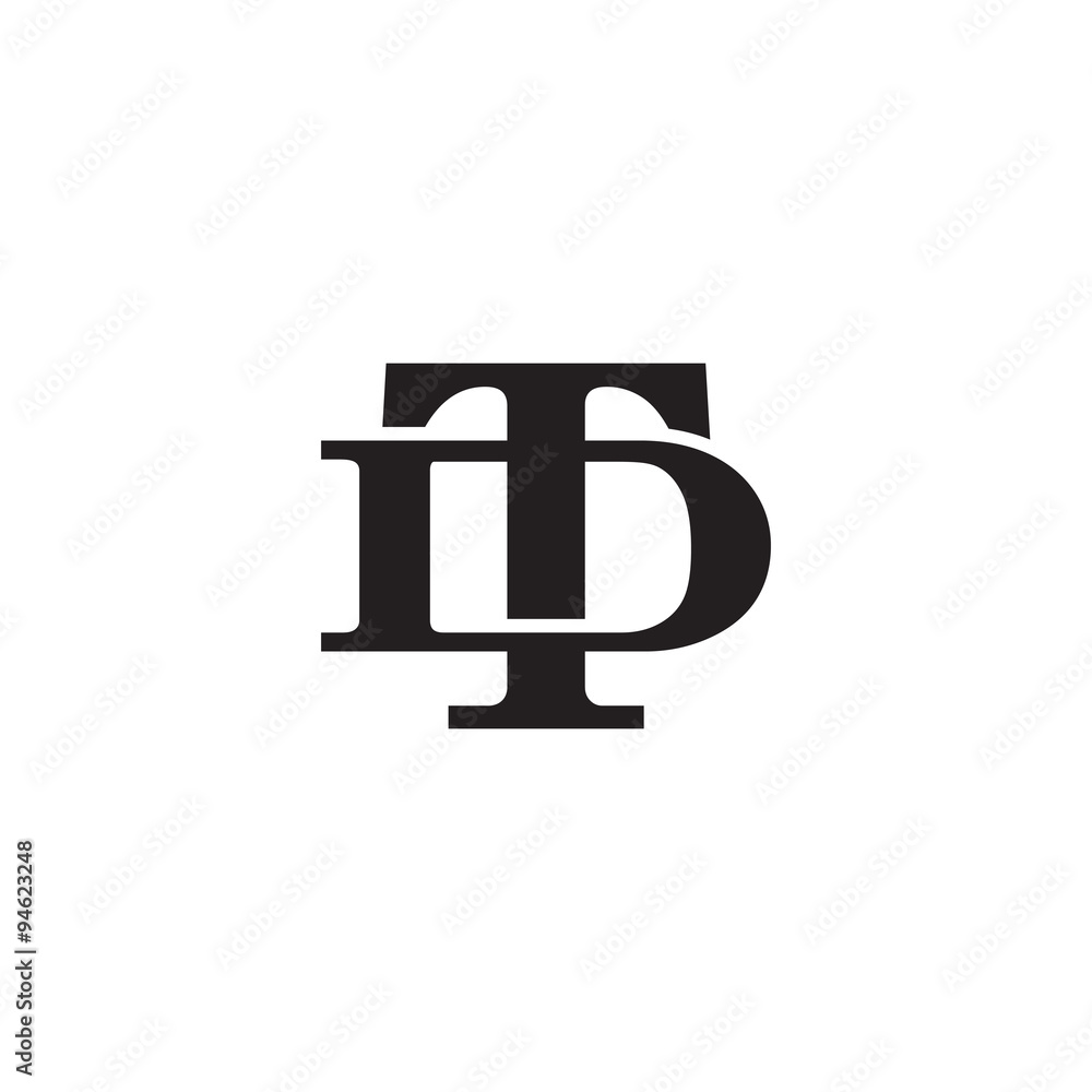 Letter D and T monogram logo Stock Vector | Adobe Stock