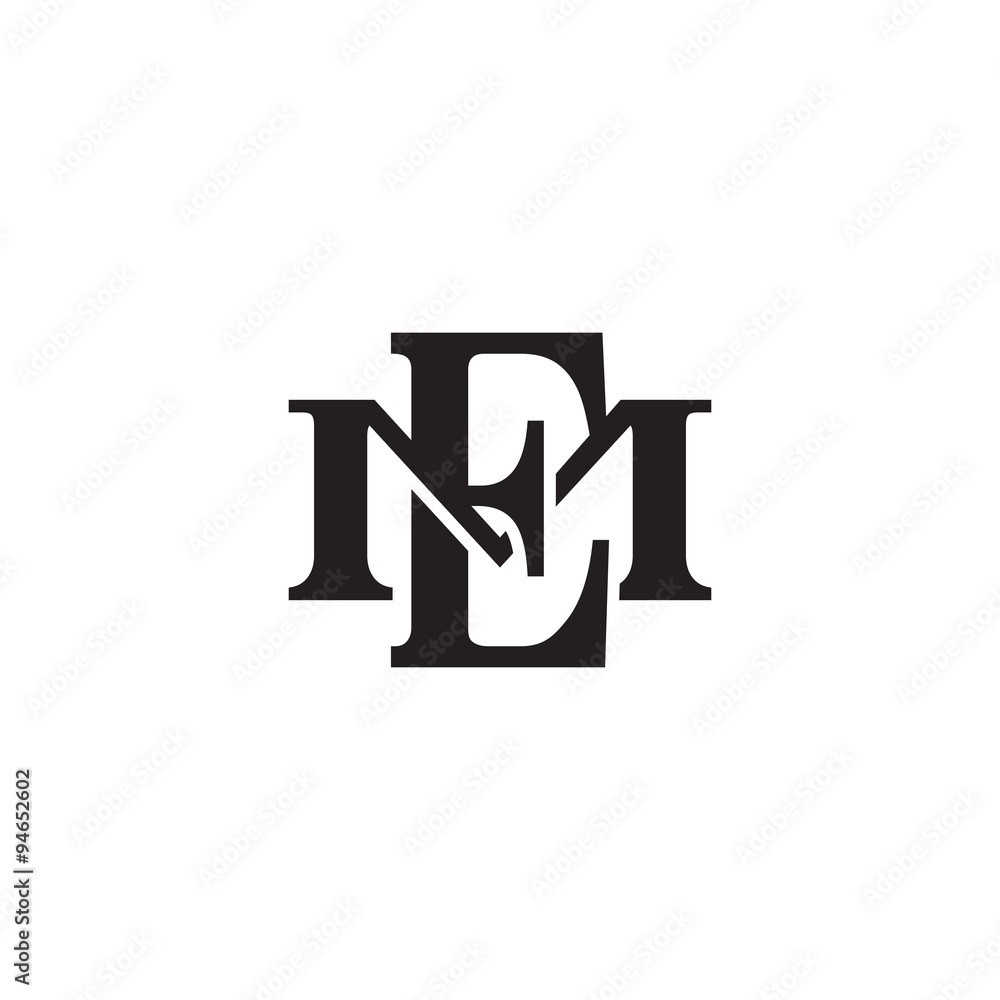 Letter M and E monogram logo Stock Vector | Adobe Stock
