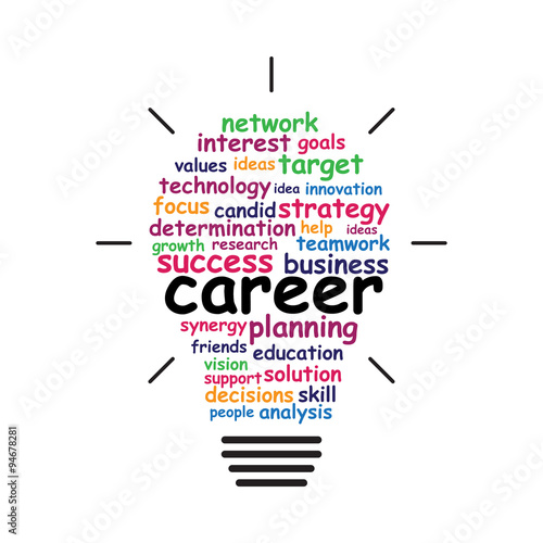 career idea bulb Stock Vector | Adobe Stock