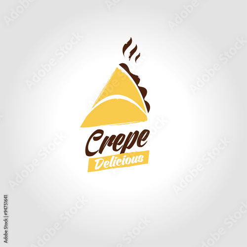 Logo Crepe Deliciosa de chocolate vector de Stock | Adobe Stock