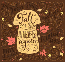 Autumn Word Art Poster Free Stock Photo - Public Domain Pictures