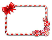 Candy Cane Frame PNG Free Stock Photo - Public Domain Pictures
