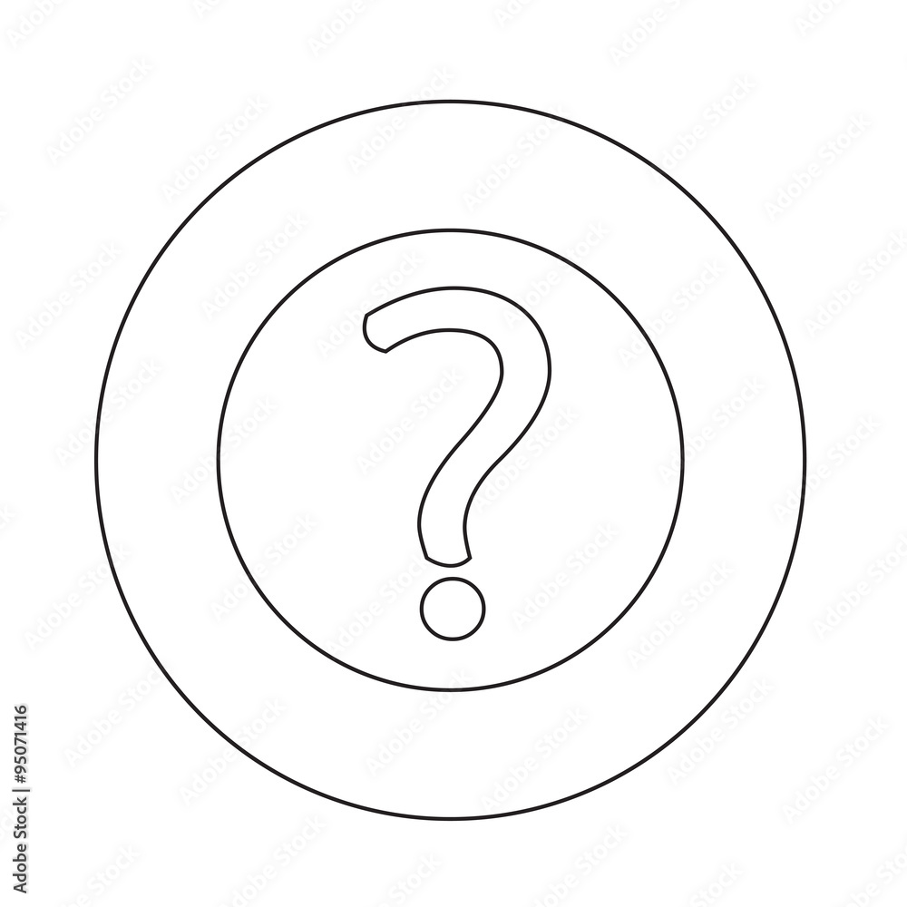 Question mark sign icon Stock Vector | Adobe Stock