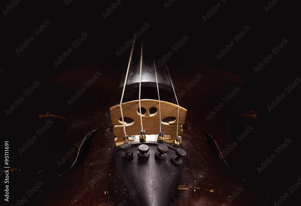 Old Dusty Violin Details Stock Photo | Adobe Stock