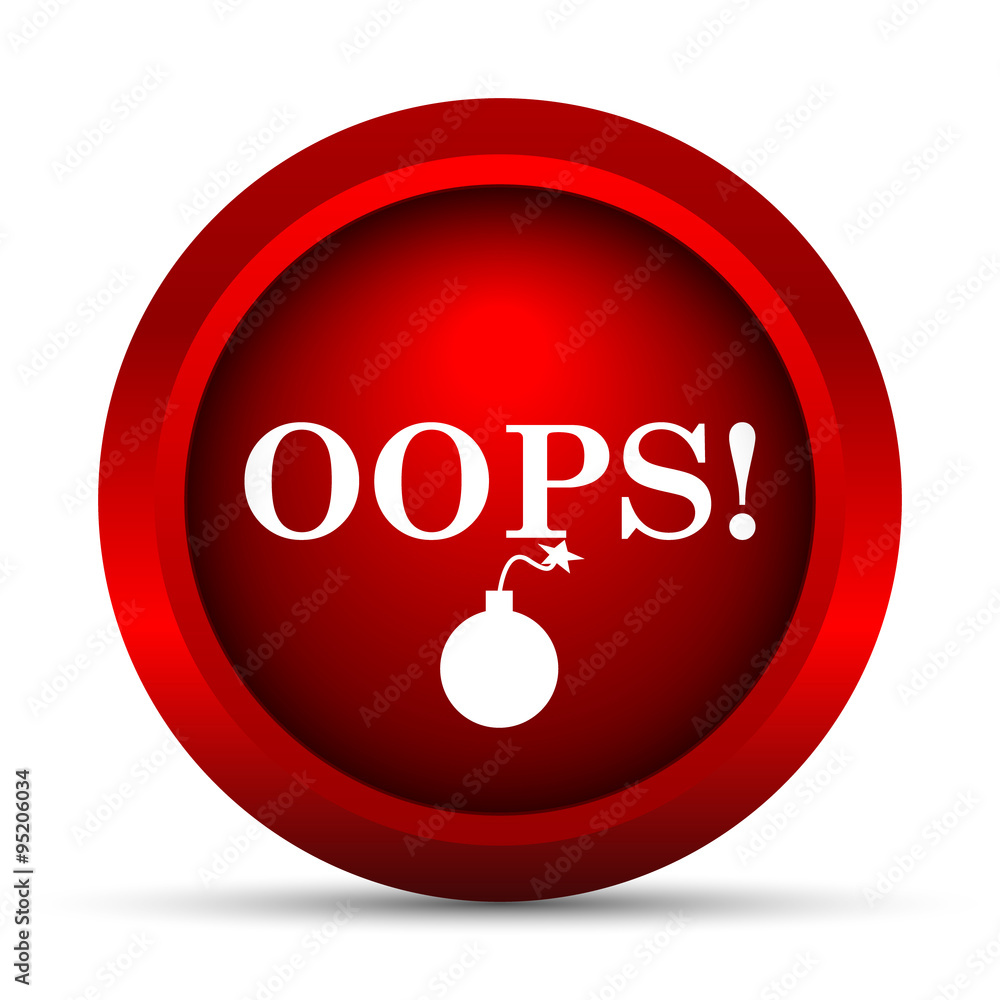 Oops icon Stock Illustration | Adobe Stock