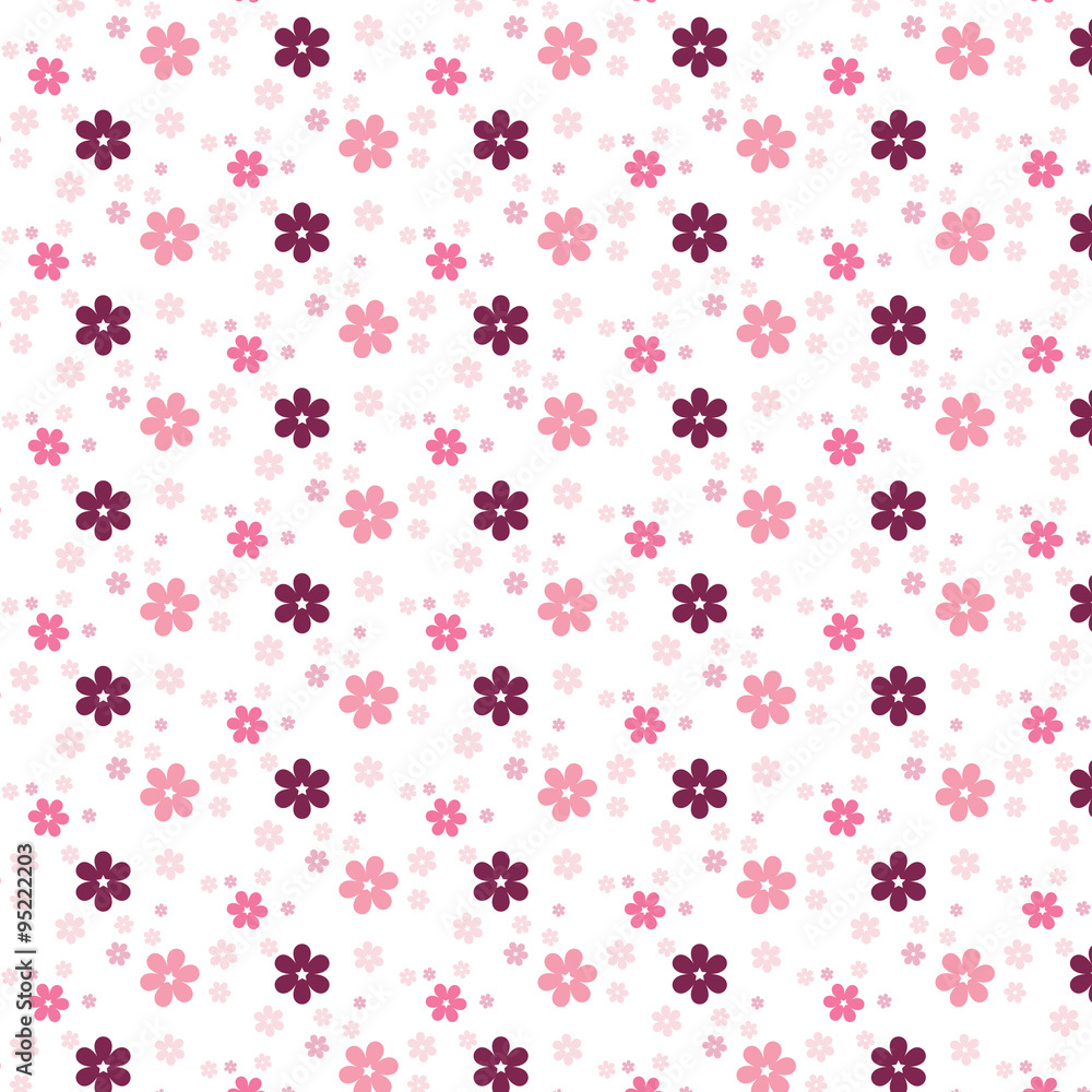 simple flower pattern wallpaper