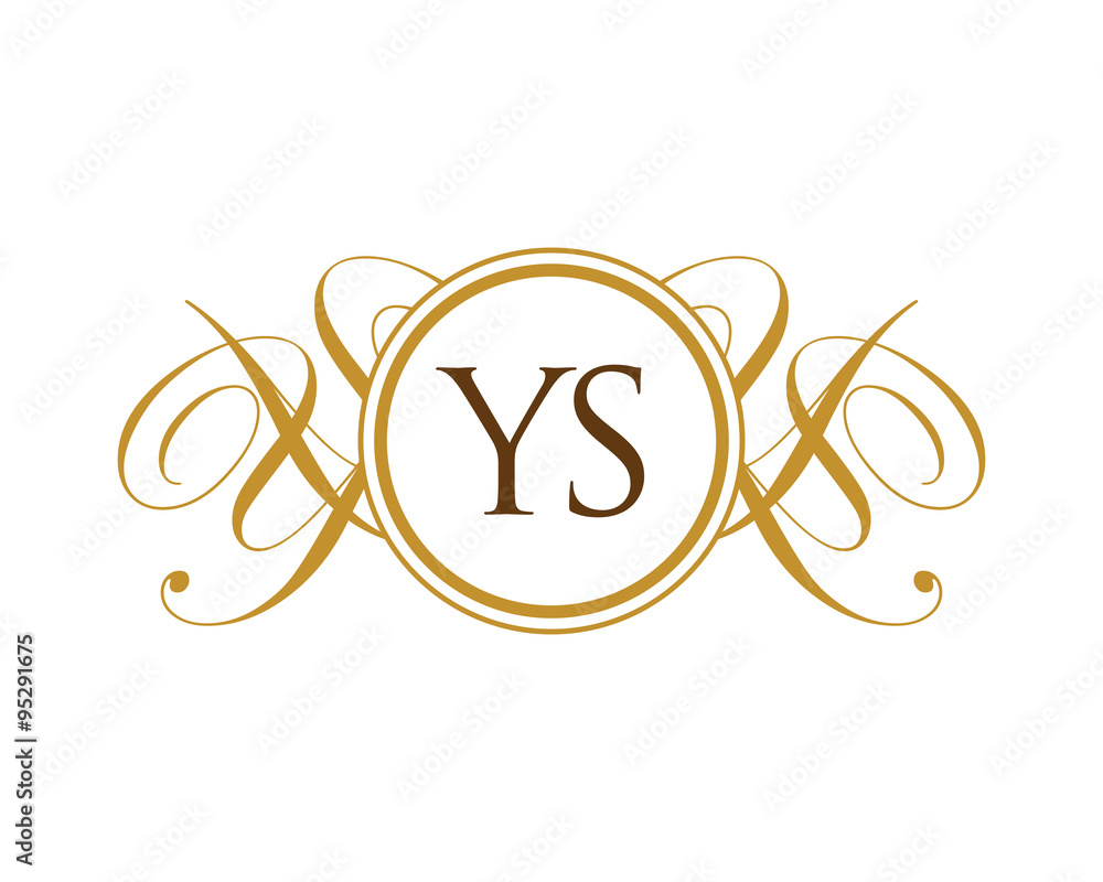 YS Luxury Ornament Initial Logo Stock Vector | Adobe Stock