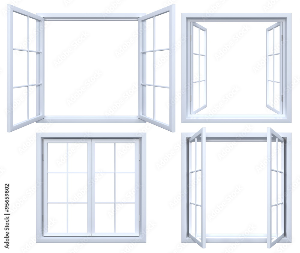 Collection of isolated window frames Stock Illustration | Adobe Stock