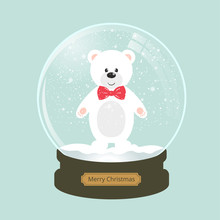 Polar Bear Snow Globe Free Stock Photo - Public Domain Pictures