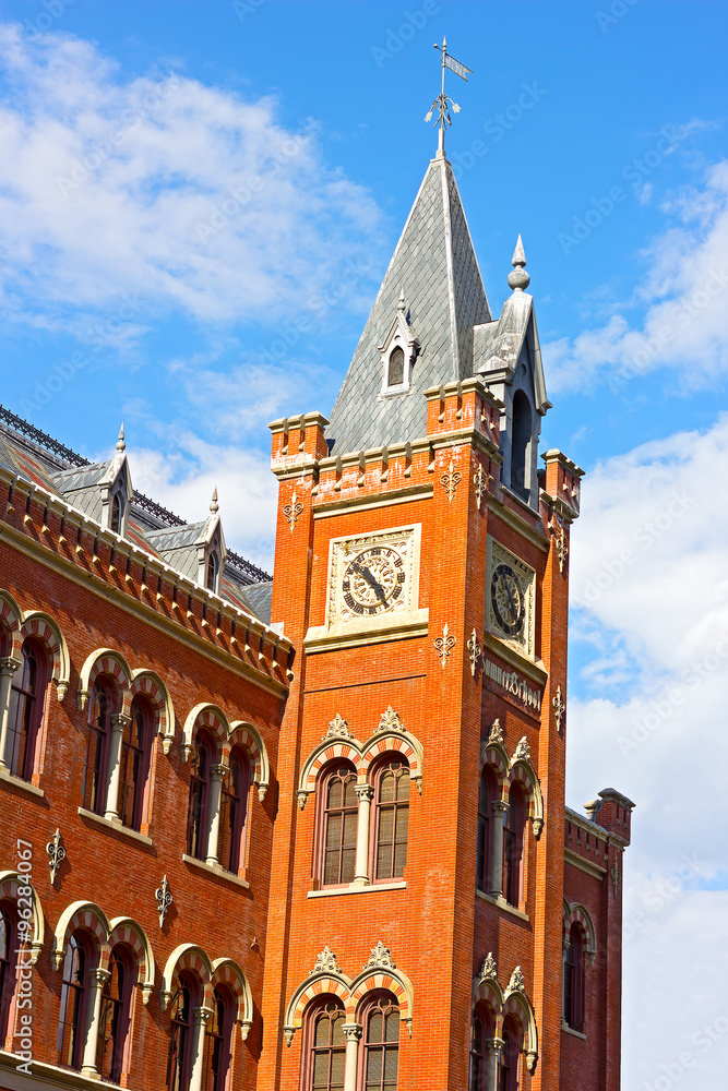 Historic building of The Charles Sumner School in Washington DC, USA ...