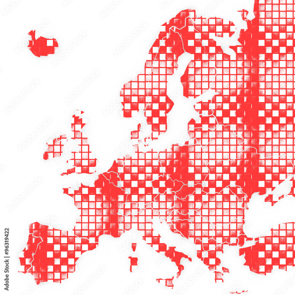 Mappa Europa 3D texture Stock Illustration | Adobe Stock