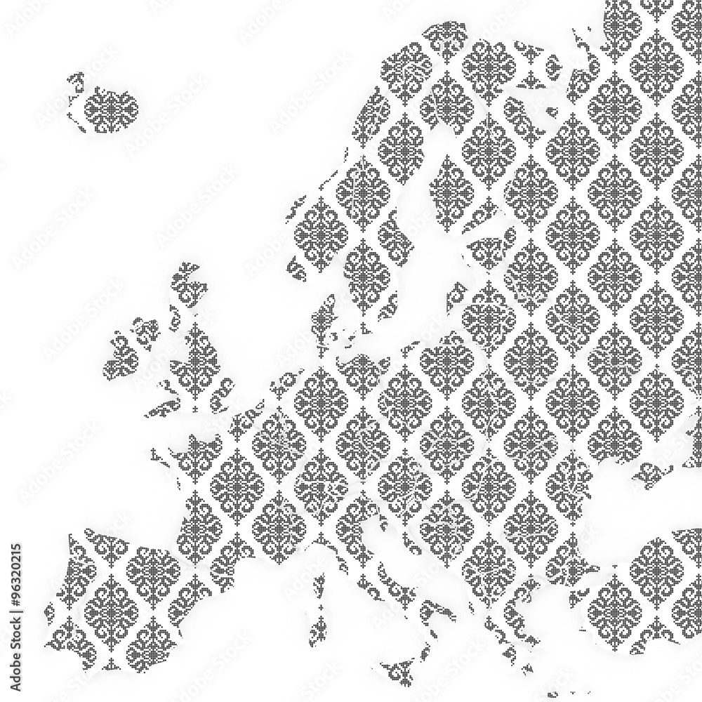 Ilustração Mappa Europa 3D texture do Stock | Adobe Stock