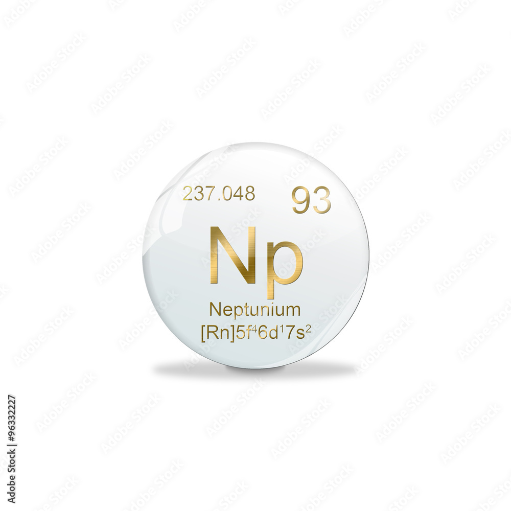 Periodensystem Kugel - 93 Neptunium Stock Illustration | Adobe Stock