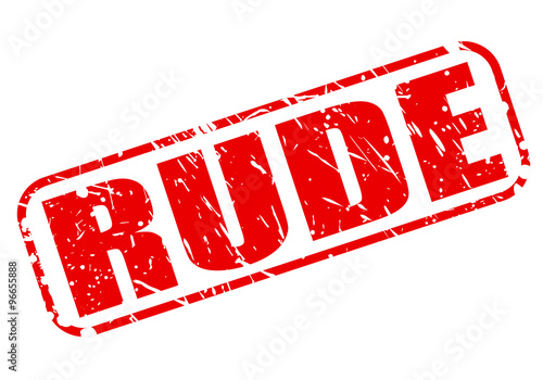 Vecteur Stock RUDE red stamp text | Adobe Stock Vecteur Stock RUDE red stamp text | Adobe Stock