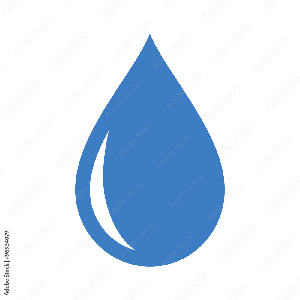 Fresh rain water droplet flat icon for apps Stock Vector | Adobe Stock