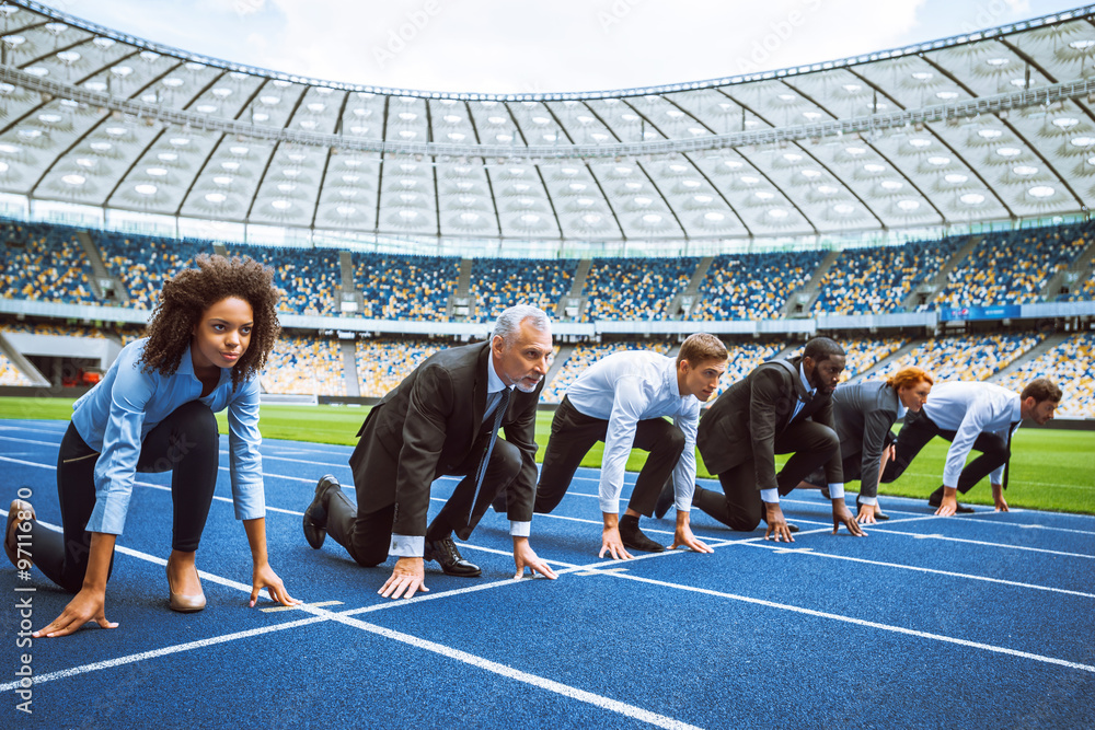 Creative concept for business competition Stock Photo | Adobe Stock