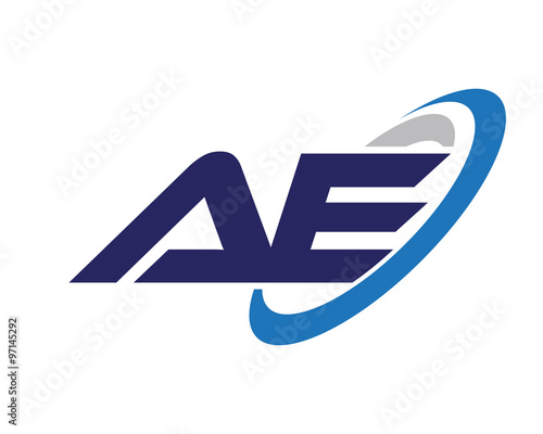 AE Swoosh Letter Logo Stock Vector | Adobe Stock