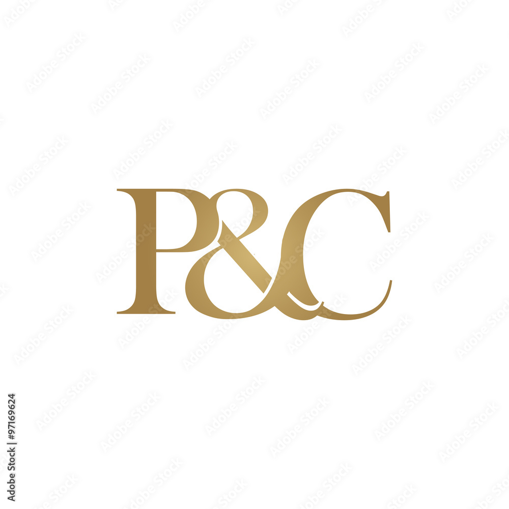 P&C Initial logo. Ampersand monogram logo Stock Vector | Adobe Stock