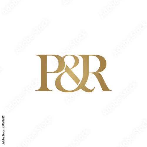 P&R Initial logo. Ampersand monogram logo Stock Vector | Adobe Stock