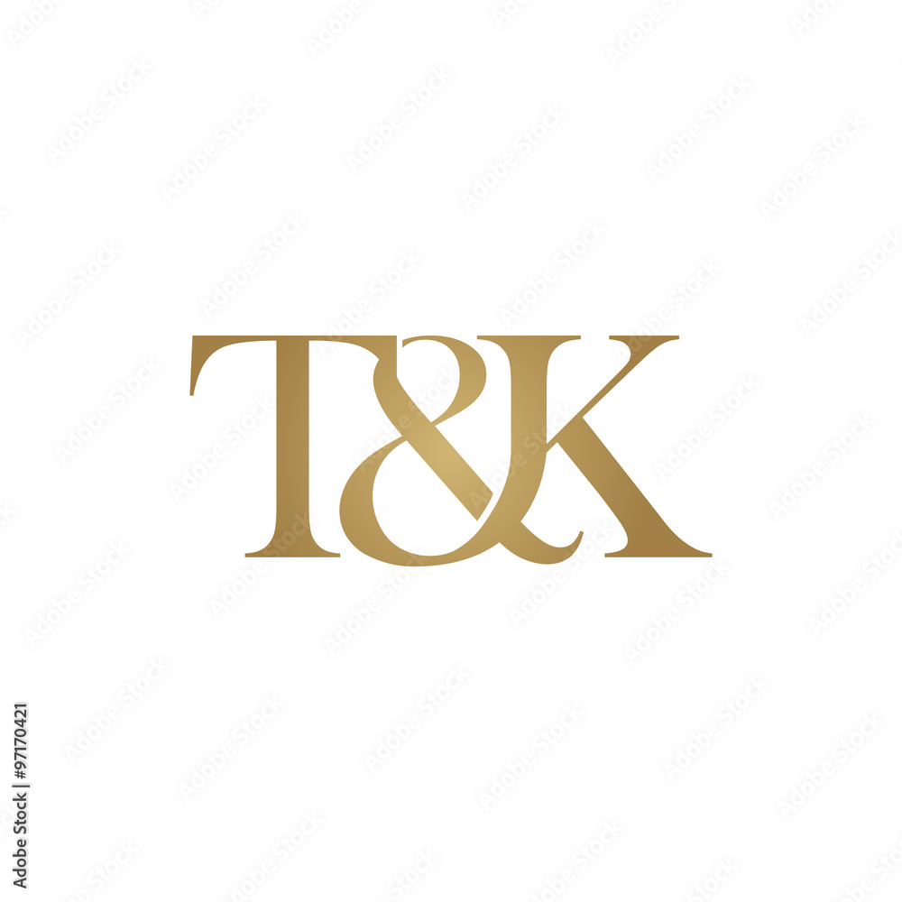 T&K Initial logo. Ampersand monogram logo Stock Vector | Adobe Stock