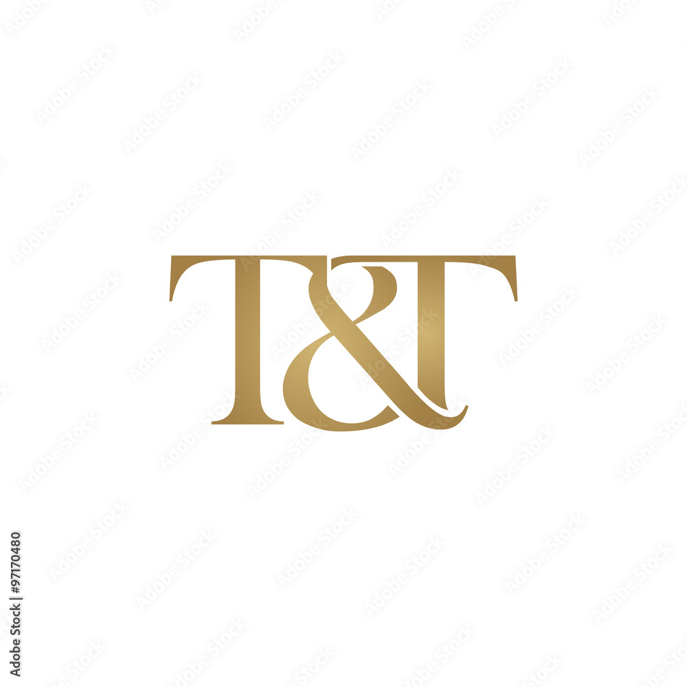T&T Initial logo. Ampersand monogram logo Stock Vector | Adobe Stock