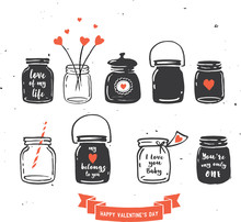 Valentine Mason Jar Free Stock Photo - Public Domain Pictures
