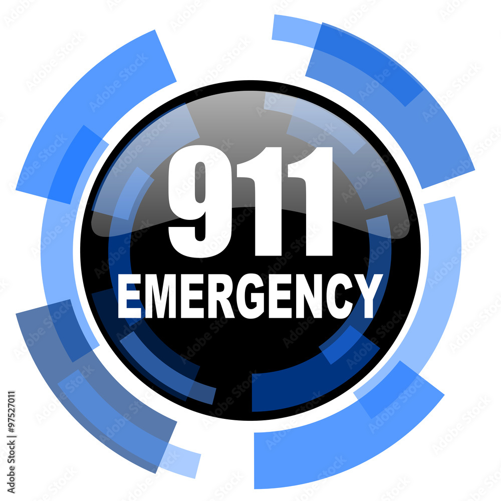 Stock-Illustration „number emergency 911 black blue glossy web icon ...