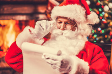 Santa Reading His List Free Stock Photo - Public Domain Pictures