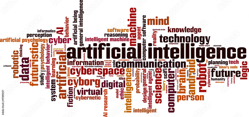 Artificial intelligence word cloud concept. Vector illustration Stock ...