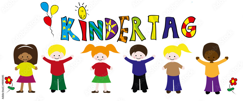 Kindertag Kinderzeichnung Vektor Stock Vector | Adobe Stock