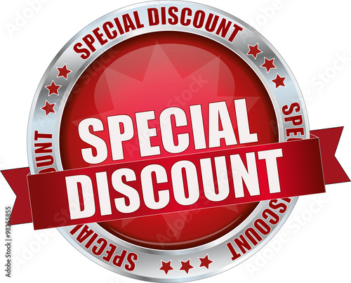 SPECIAL DISCOUNT / realistic modern round glossy 3D vector eps10 button ...
