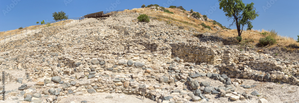 Panorama of Choirokoitia (Khirokitia ) Neolithic Settlement of 7-4-th ...