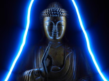 Neon Buddha Free Stock Photo - Public Domain Pictures