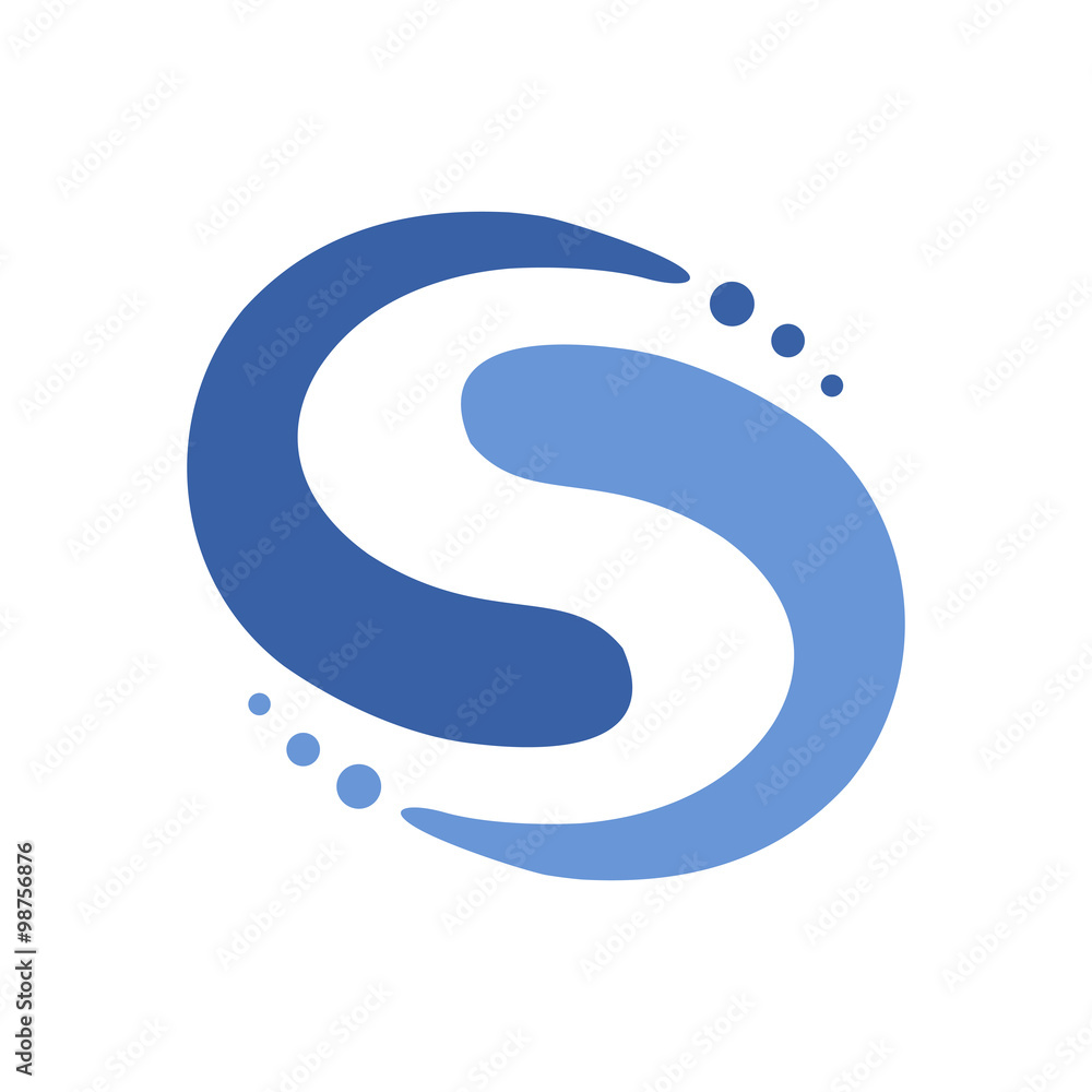 Initial S Fluid Balance Stock Vector | Adobe Stock