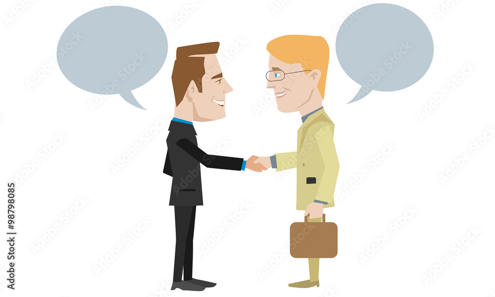 Meeting Client Stock Vector | Adobe Stock