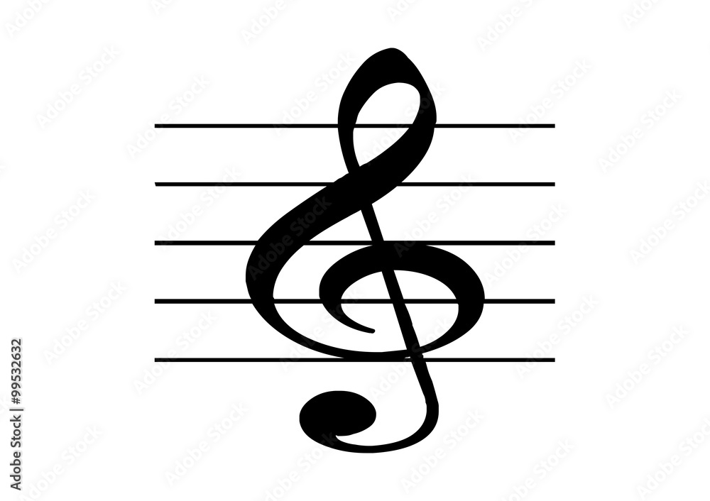 musique clef de sol の Stock イラスト | Adobe Stock