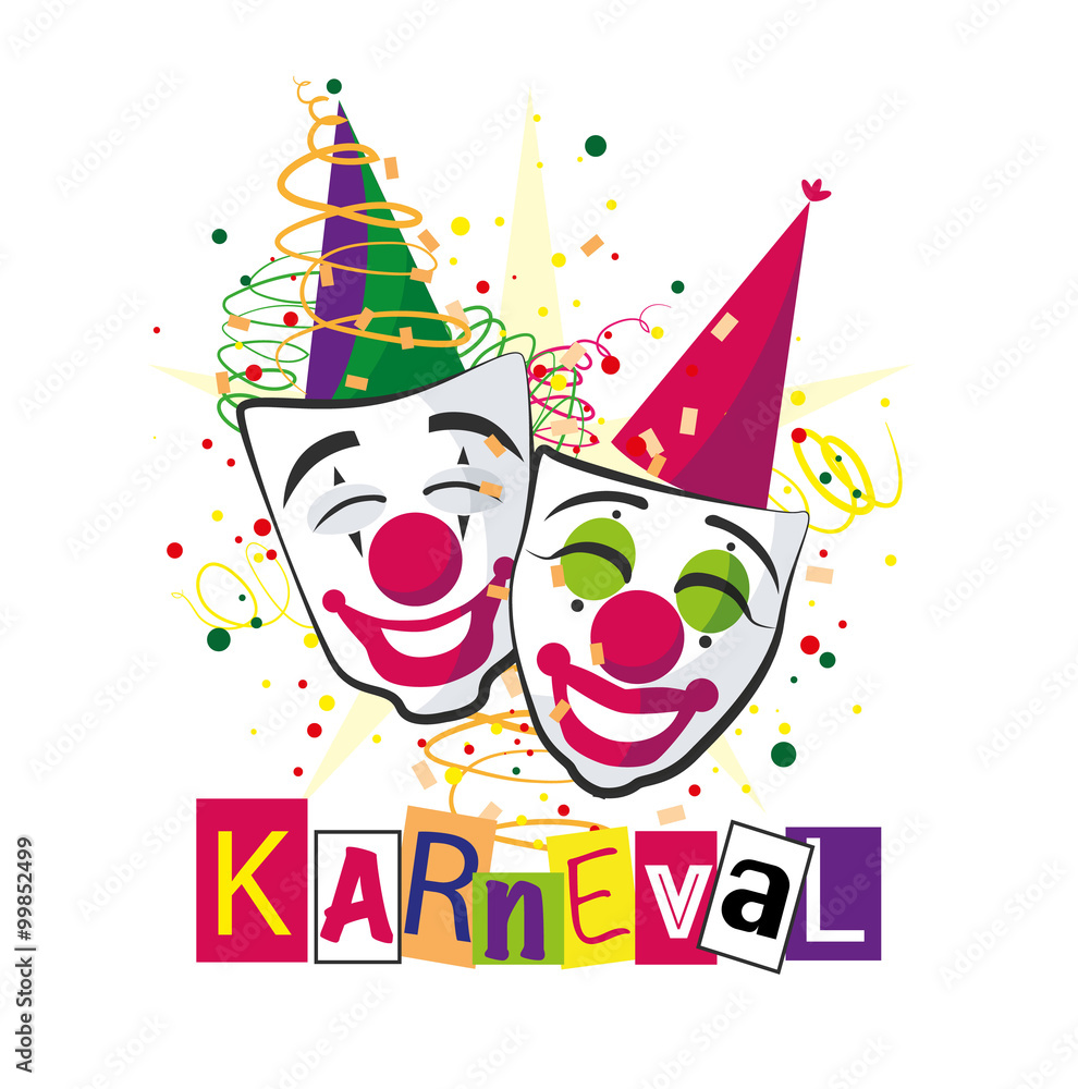 Carnival Karneval Masken Vektor Stock Vector | Adobe Stock