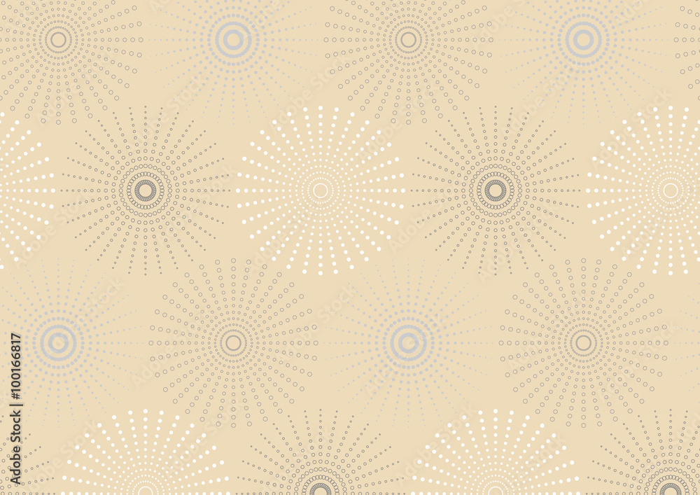 Dotted line spherical geometric seamless pattern. Endless texture ...