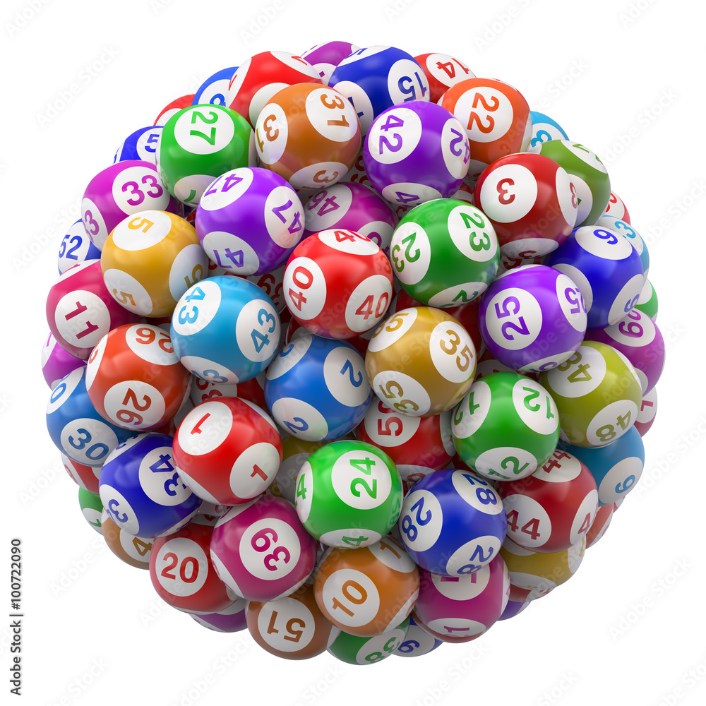 Lottery balls isolated on white background Stock Illustration | Adobe Stock
