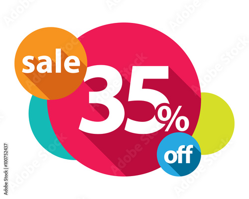 35% discount logo colorful circles - Buy this stock vector and explore ...
