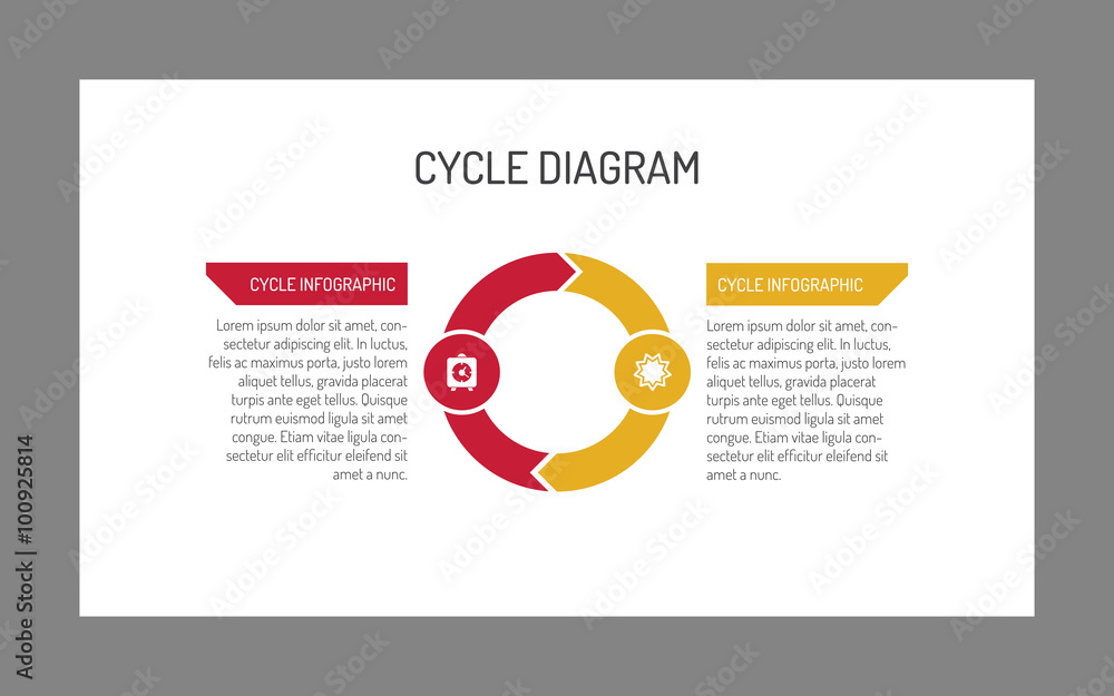 Cycle diagram template Stock Vector | Adobe Stock