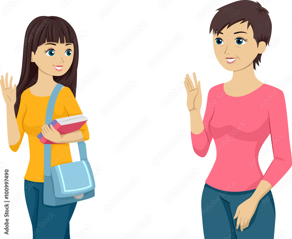 Goodbye Mom Stock Vector | Adobe Stock