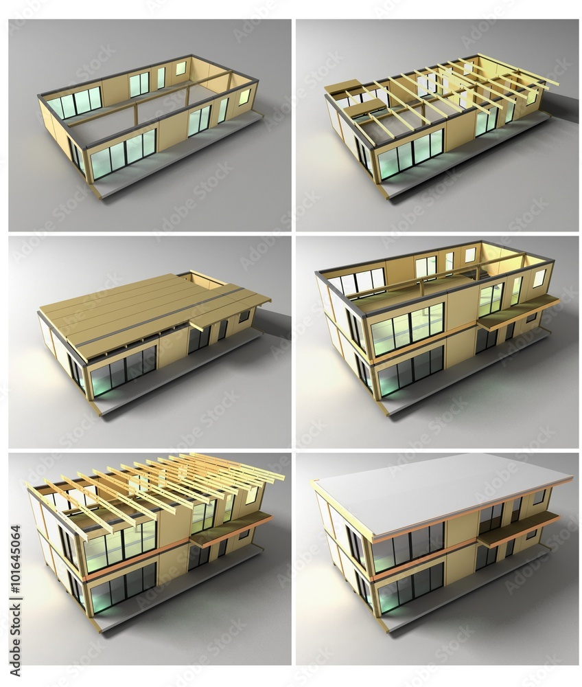 Stages of construction. Stages of building a house on the fast ...