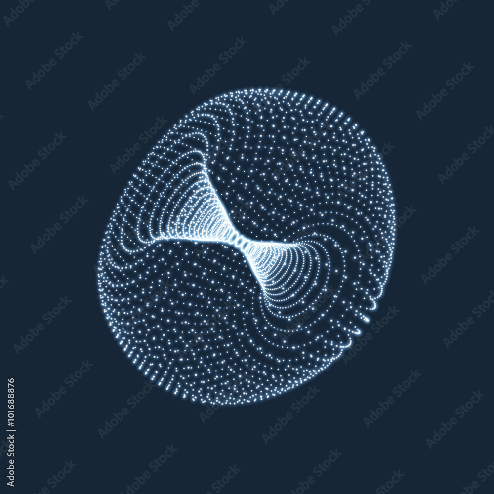 Torus The Torus Consisting Of Points Connection Structure Torus Shape Wireframe 3d Grid