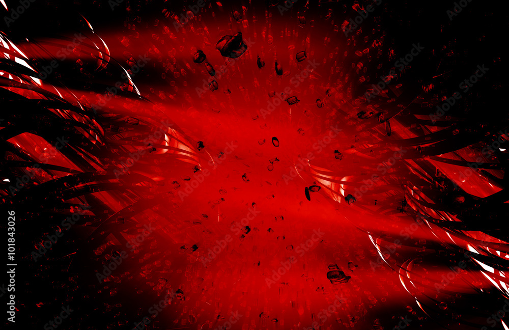 red explosion