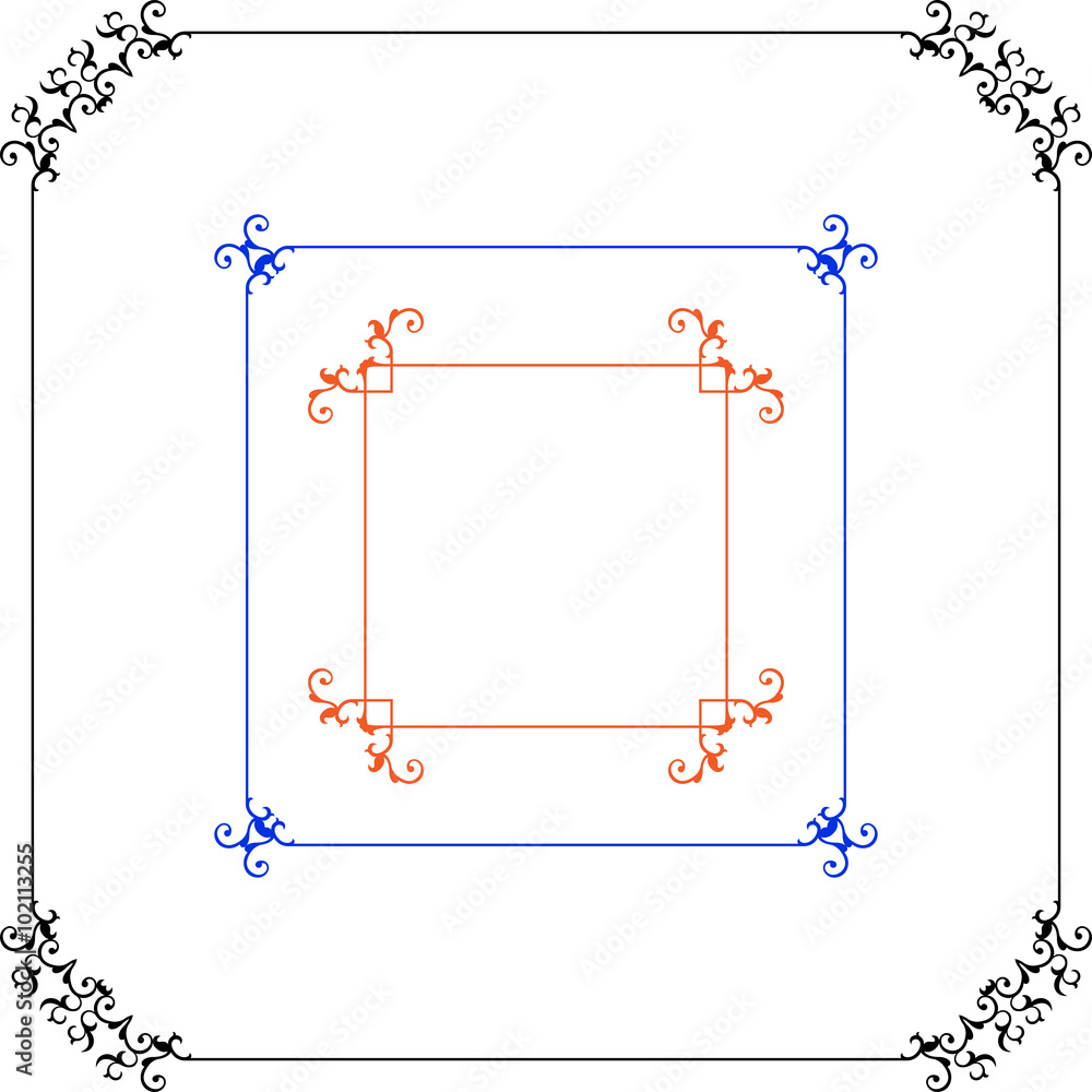 Frame Border Design Stock Vector | Adobe Stock