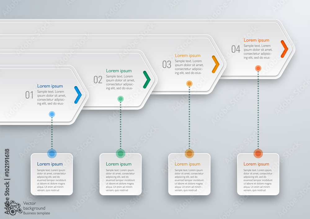Infographics Vector Background Workflow Stock Vector | Adobe Stock