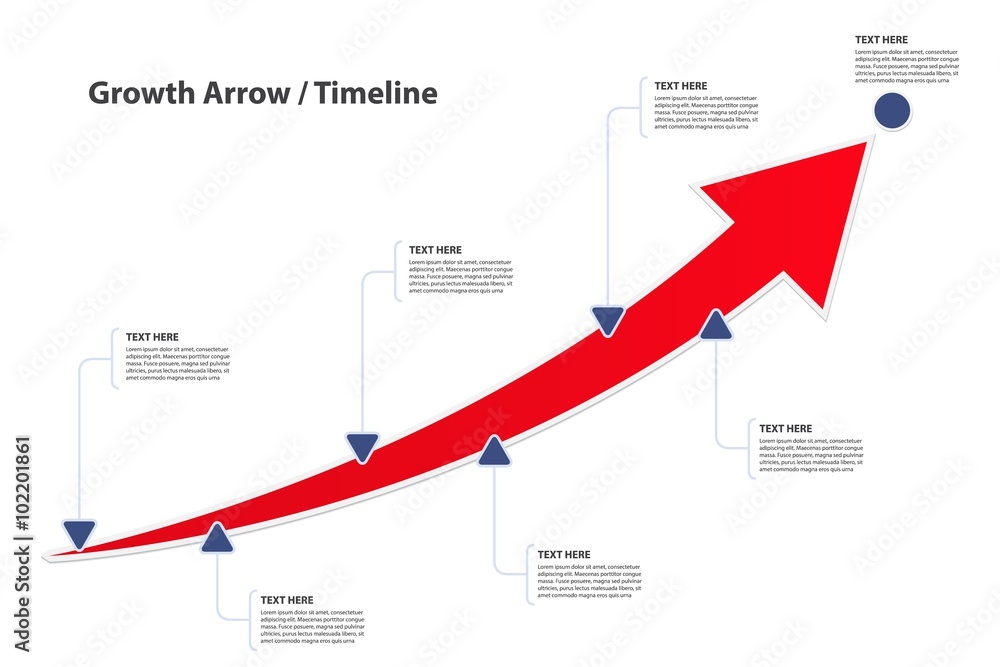 Arrow Timeline Infographic