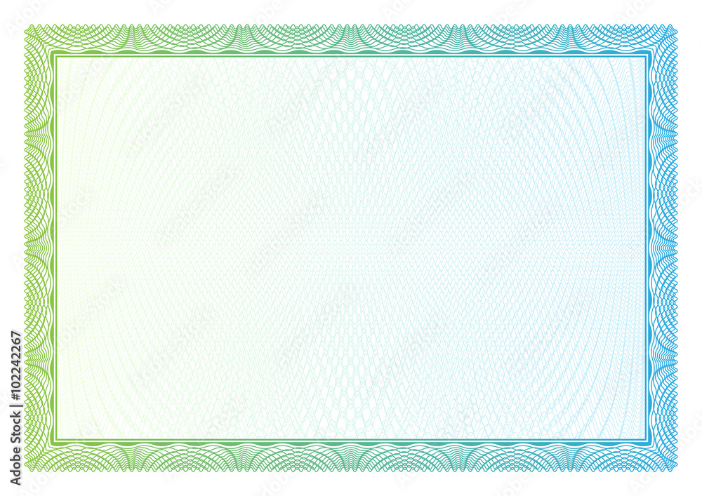 Certificate. Vector pattern that is used in currency and diplomas Stock ...