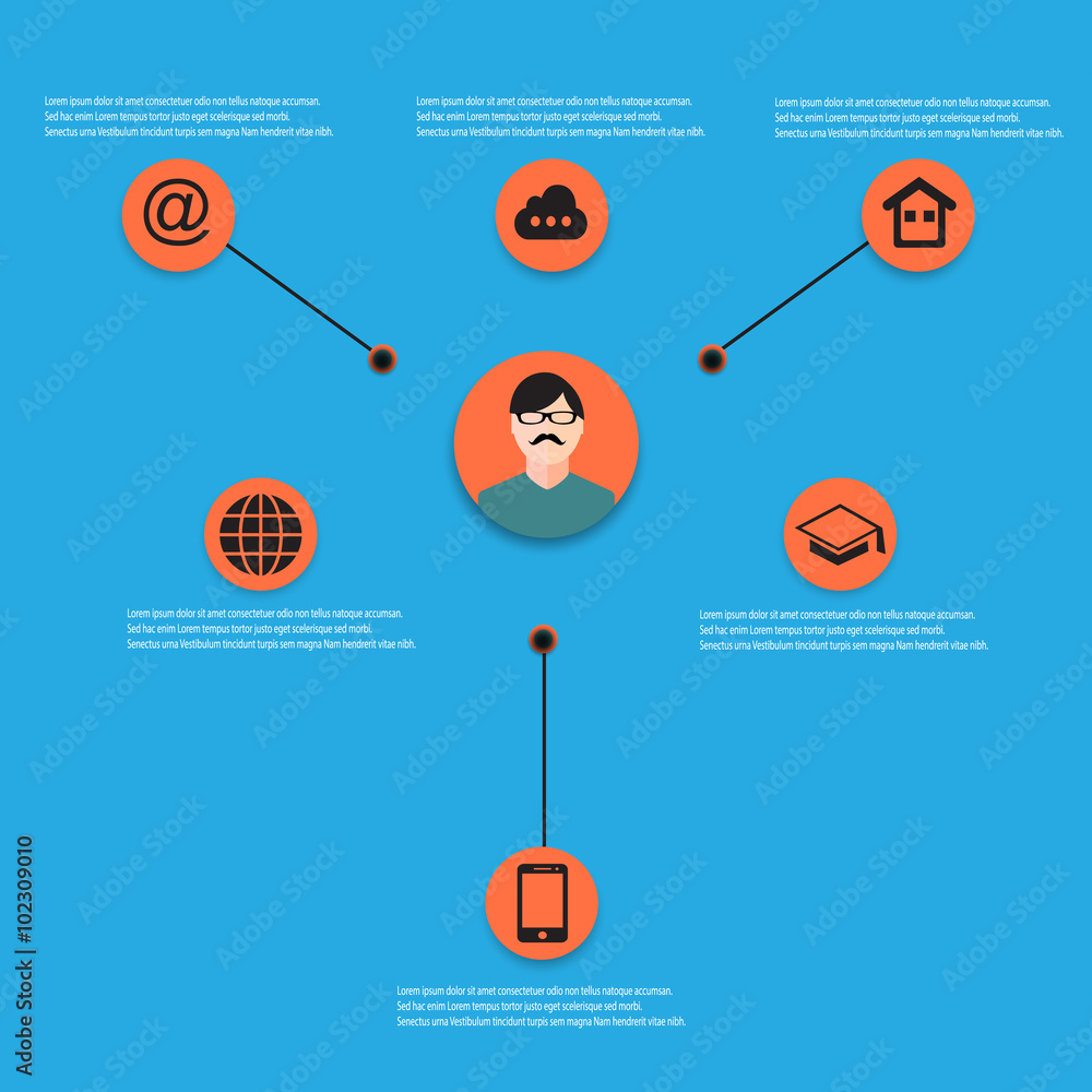 Infographic timeline report Stock Vector | Adobe Stock